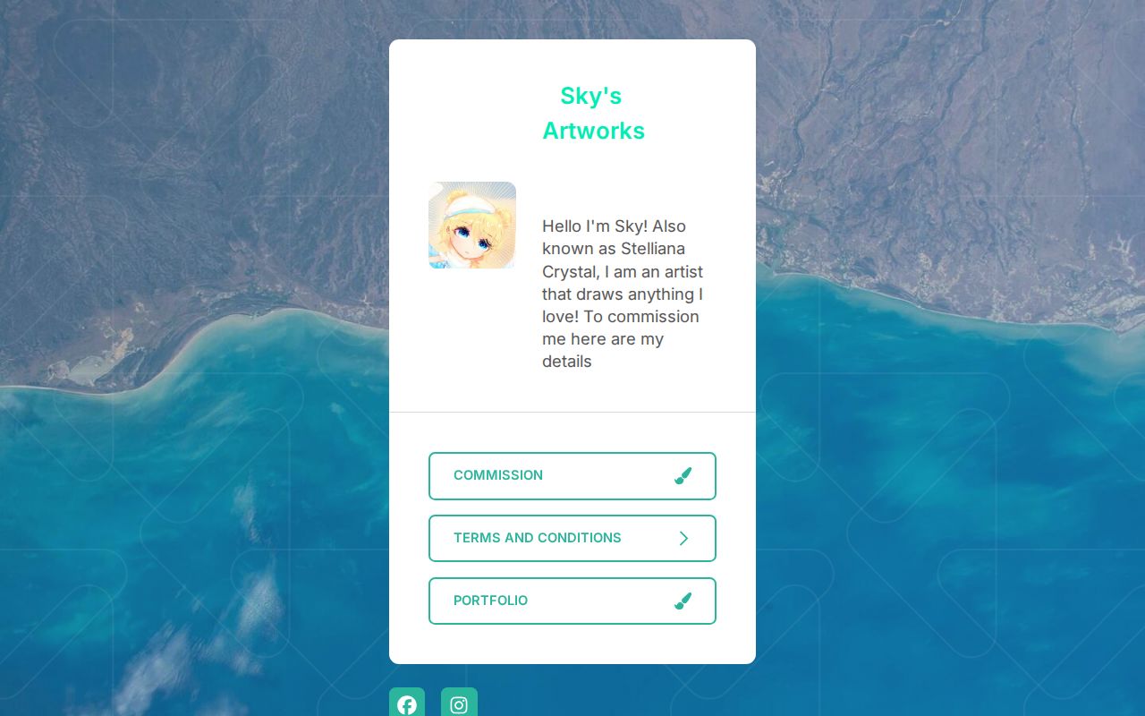 Sky's Artworks Commission Card